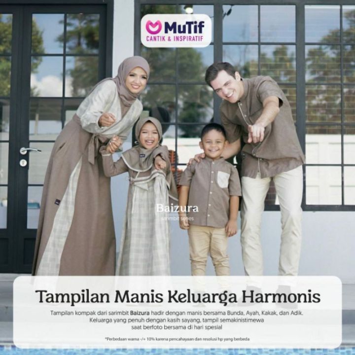 MUTIF | SARIMBIT MUTIF | Sarimbit Baizura Clove Brown - Birch | Family ...