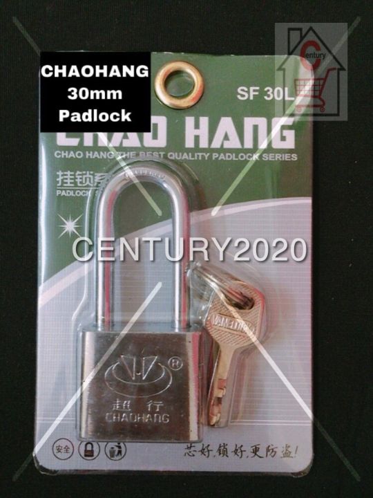 CHAOHANG Padlock Long Head Brass Laminated Pad Lock Heavy Duty Lock ...
