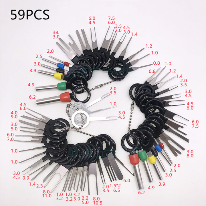 NEMOTO 59 Pcs Car Plug Terminal Removal Tool Set Needle Picking Tool ...