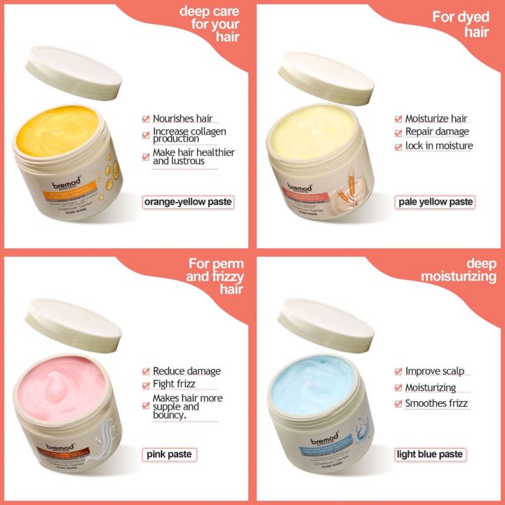 BREMOD PREMIUM intensive hair mask keratin treatment, 500mL | Lazada PH