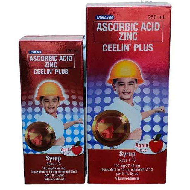 Ceelin Plus Ascorbic Acid +Zinc Syrup 120ml / 250ml | Lazada PH