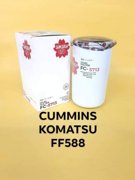 SAKURA FUEL FILTER FC-5713 for CUMMINS, KOMATSU FF588 | Lazada PH