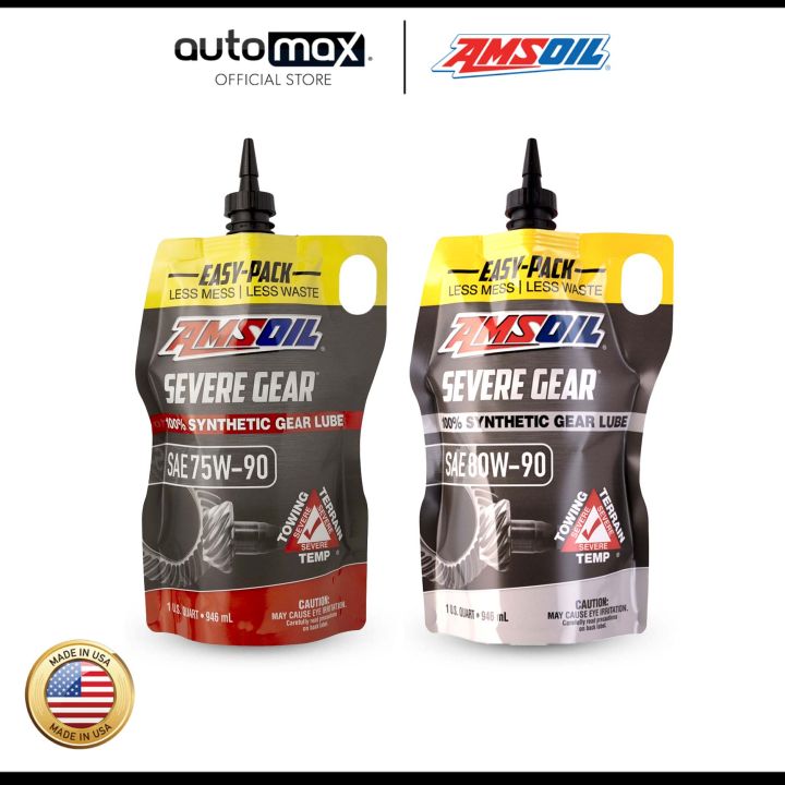 AMSOIL Severe Gear Series Gear Lubes Fully Synthetic 75W90 Long Life ...