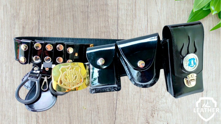 Sabuk Kopel Satpam Security Kulit Lux Kilap Terbaru Fullset Lengkap ...