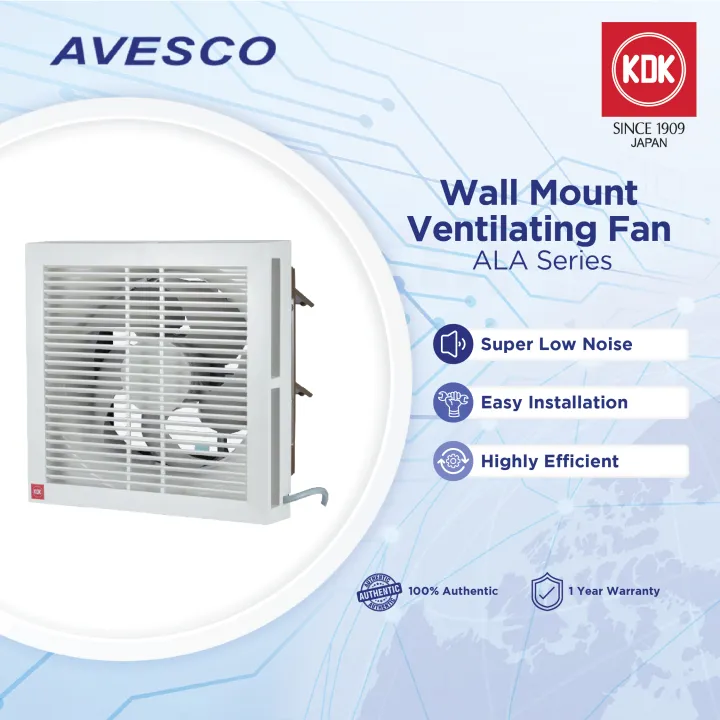 KDK Exhaust Fans | Wall Mount Type Ventilating Fan | ALA Series | 20ALA ...