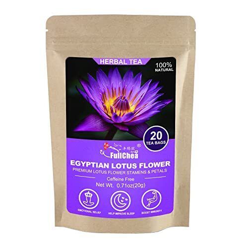 Organic - 20 pcs Egyptian Blue Lotus Flower Tea Bags Premium Lotus ...