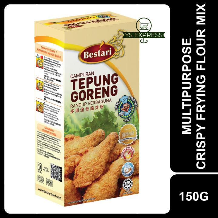 BESTARI Multipurpose Crispy Frying Flour Mix Original 150G - Campuran ...