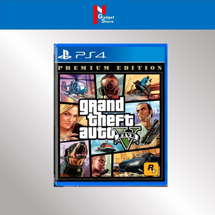 PS4 GTA V / GRAND THEFT AUTO Ⅴ PREMIUM EDITION แผ่นเกมส์ โซน US ภาษา ...