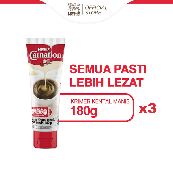 [Paket isi 3] Nestlé Carnation SBC Plain Tube 180gr | Lazada Indonesia