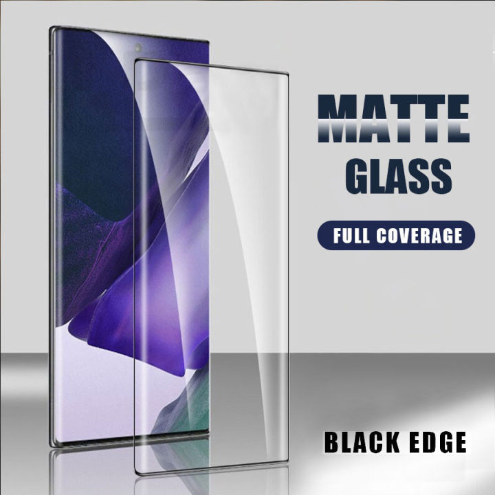 Full Coverage Curved Matte Frosted Tempered Glass For Samsung Galaxy ...