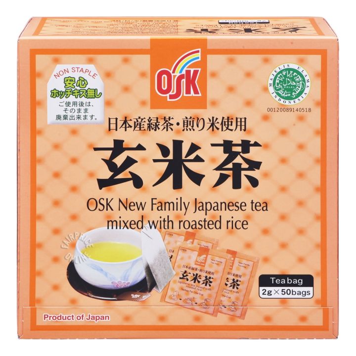 OSK 100% Japanese Green Tea with Roasted Rice (Japan Imported) โอเอสเค ชาเขียวญี่ปุ่น ผสมข้าว ...