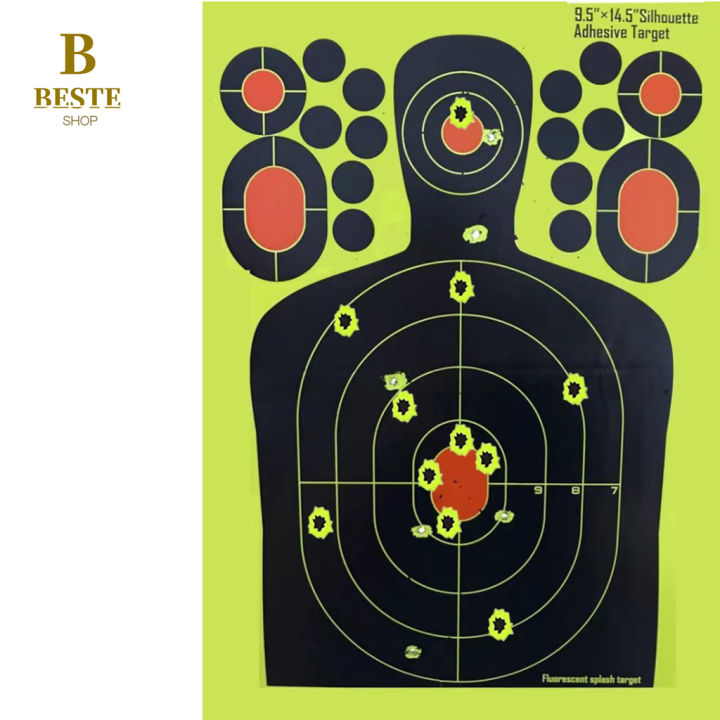 9.5*14inch Bullseye Super Splatter and Self Adhesive shooting Target ...