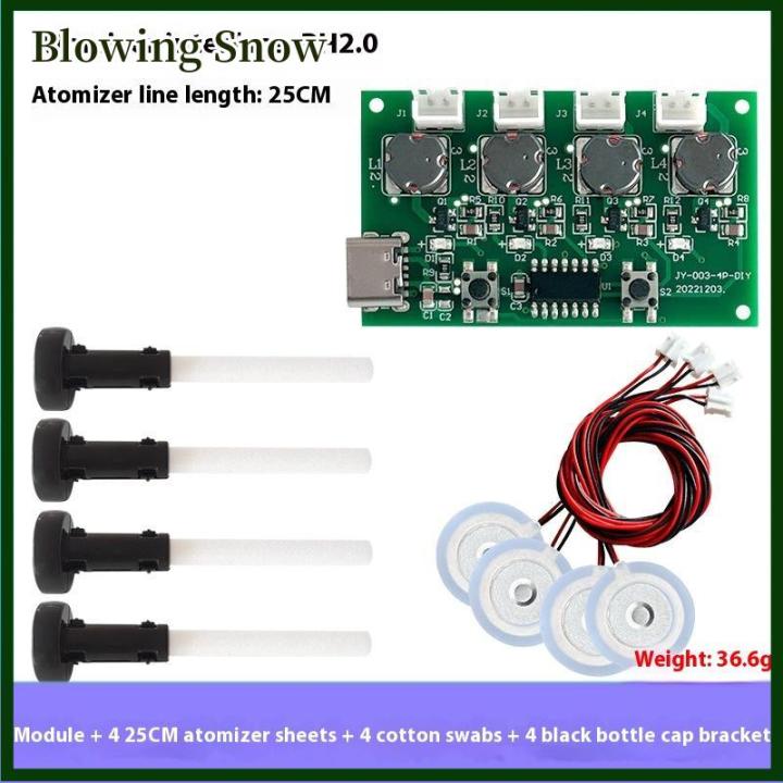 Blowing Four Spray Humidifier Type-C USB Mini Humidifier DIY Kits Mist ...