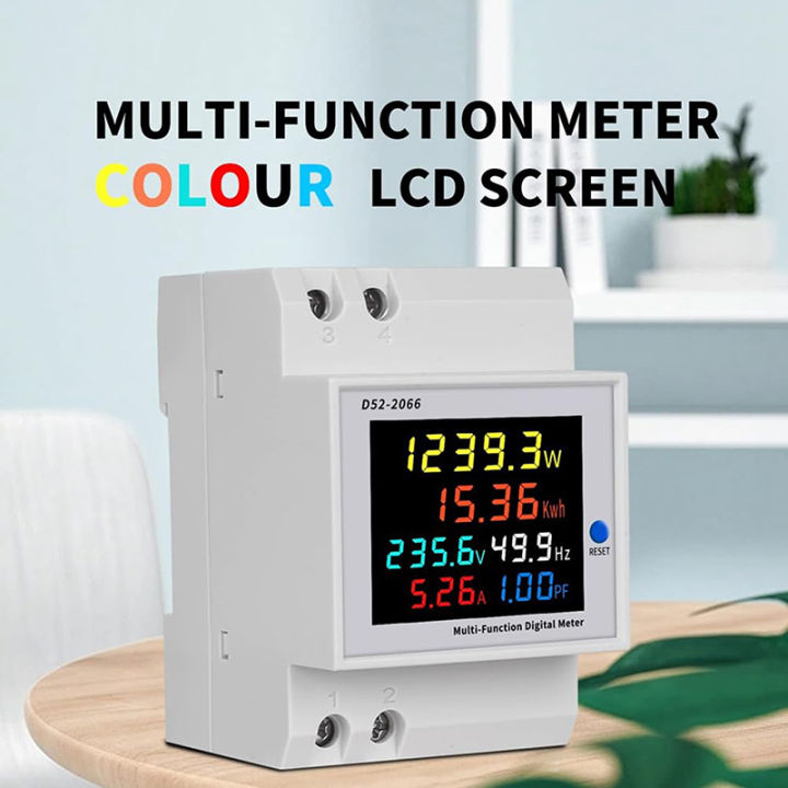 D52-2066 AC Monitor 110V 220V Voltage Current Power KWH Electric Energy ...