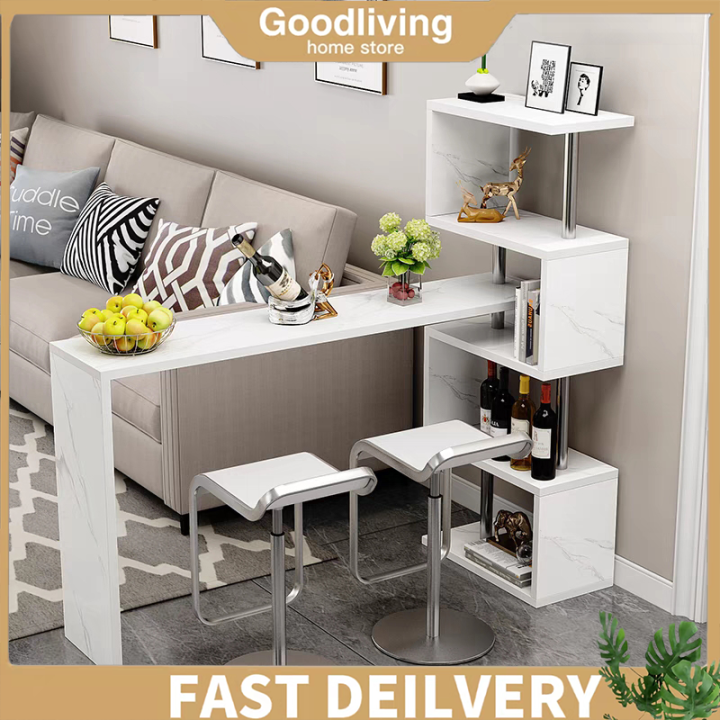 Modern Bar Table Drinking table Dining Tables Rotating 360 Swivel Bar ...