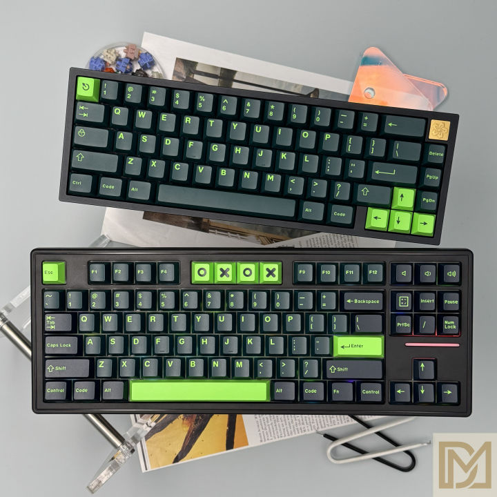 Wavez Keycap ABS/PBT Double Shot Cherry Green Keycaps AiFei 250pcs Fit ...