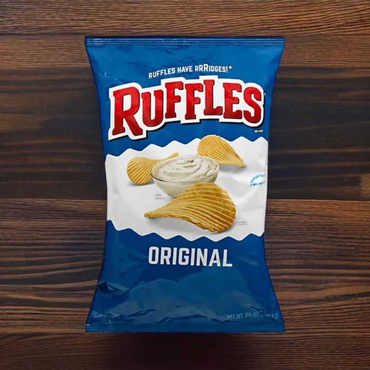 Ruffles Original Potato Chips มันฝรั่งทอด ขนม ขนมขบเคี้ยว มันฝรั่งทอด ...