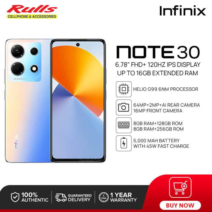 Infinix Note 30 Smartphone | 8GB+128GB / 8GB+256GB | Helio G99 | 6.78 ...