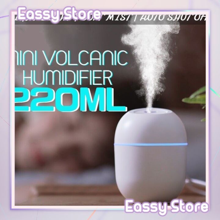 Volcanic Air Humidifier 3 In 1 7Led Light 220ML Mini Air Aroma ...
