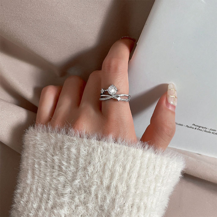 Cosmic Trajectory Planet Ring niche design imitation diamond zircon ...