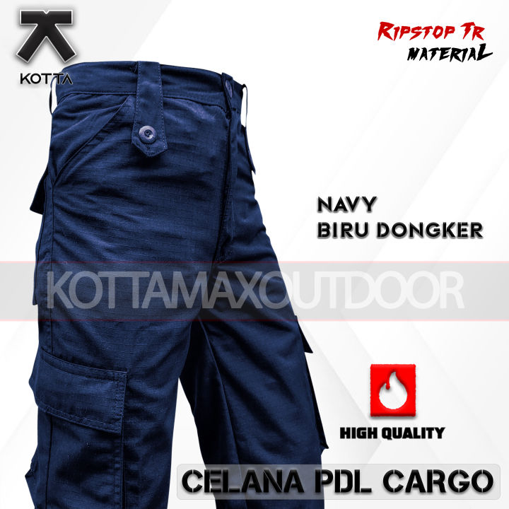 CELANA PDL BIRU DONGKER NAVY PANJANG CARGO LAPANGAN KERJA SATPAM DISHUB ...