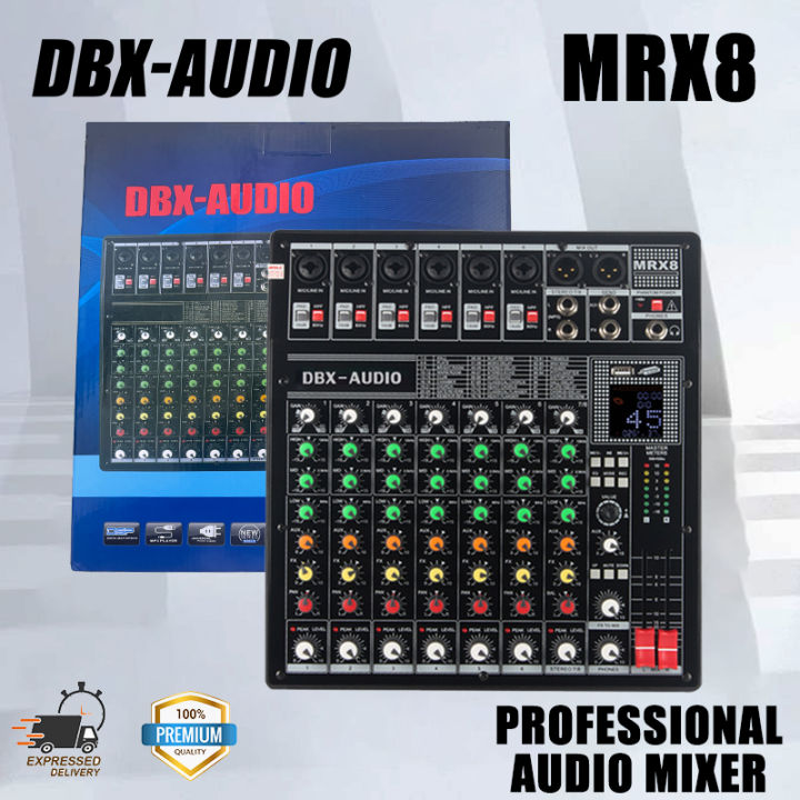 DBX-AUDIO MRX8 Bluetooth มอบเสียงและคุณภาพ การแสดงบนเวทีระดับมืออาชีพ ...