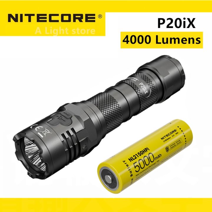 NITECORE P20iX USB-C Rechargeable Flashlights Super Bright Military ...
