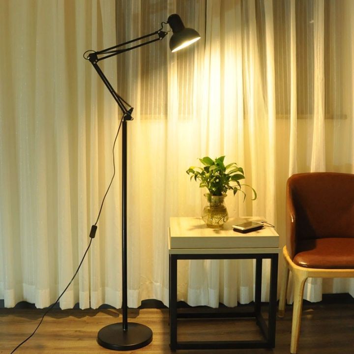 COD Led Floor Lamp Stand Shade With Flexible Swing Arm For Living Room ...