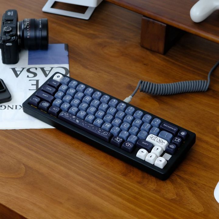 Keycap เท่านั้น】Gmk Galaxy Keycap สีดำไล่ระดับสีท้องฟ้าเต็มไปด้วยดวงดาว ...