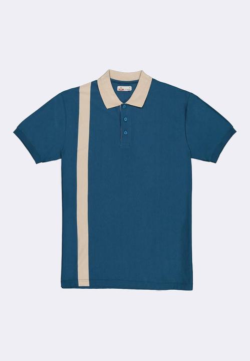 BENCH- BIV0268 Men's Vertical Striped Polo Shirt | Lazada PH