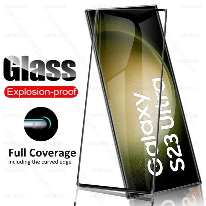 S23 Ultra 9D Tempered Glass For Samsung Galaxy S23 S 23 Ultra 23Ultra ...