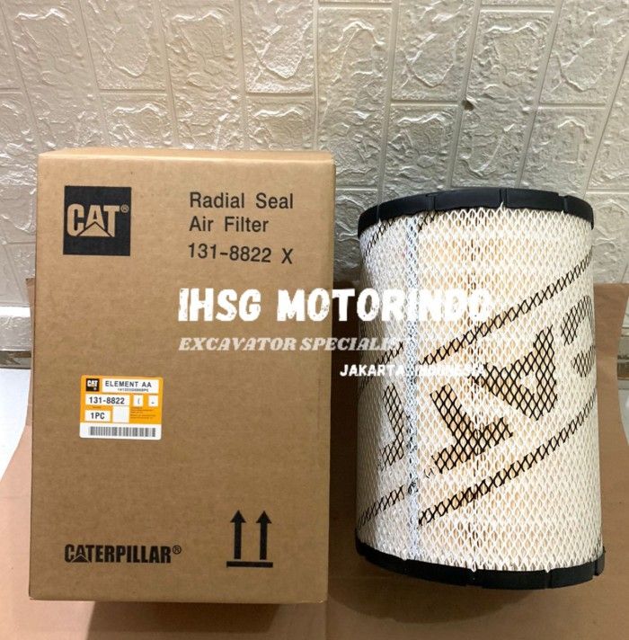 131-8822 Air Filter Udara Cat 320C 320D Cater-Pillar 1 Set OEM | Lazada ...
