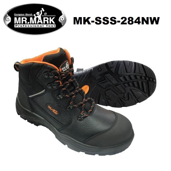 MR MARK MK-SSS-284NW (PROTECTOR) GENUINE GRAIN LEATHER SAFETY SHOE | Lazada