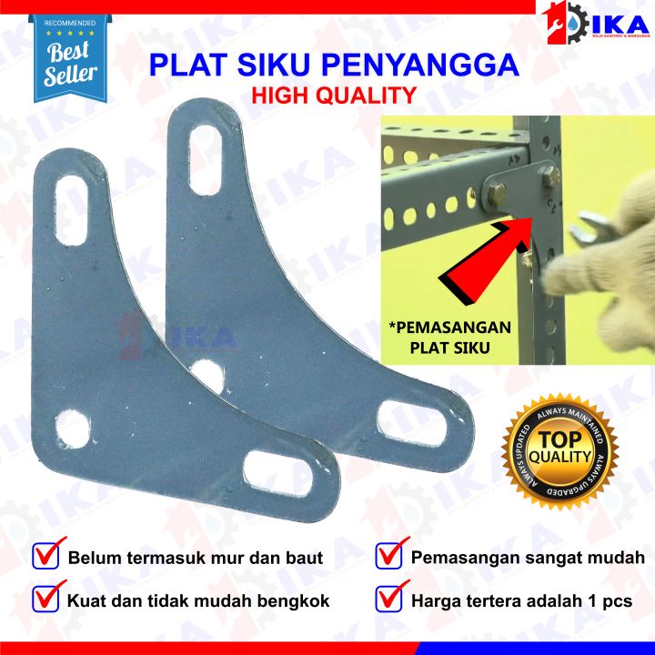 Plat Besi Siku/slotted angle tebal 1mm | Lazada Indonesia