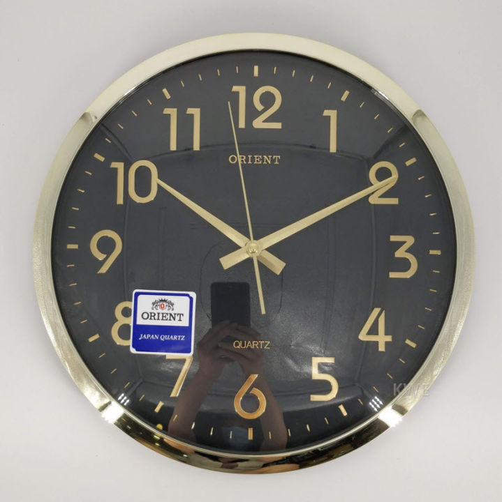 Orient Quartz Wall Clock OD081C.Gold/Black | Lazada