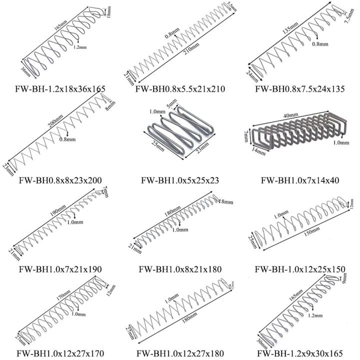 Wire Diameter 1mm Extra Power Rectangle Shape Extended Compression ...