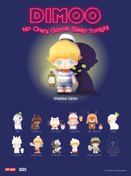 🖤 พร้อมส่ง 🖤 POPMART DIMOO No One's Gonna Sleep Tonight Series + Dimoo ...