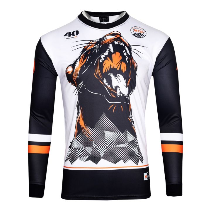 Motocross Long Sleeve Jersey For Men Dri Fit Motorcycle Sublimation Shirt Motor MTB Jersey ...
