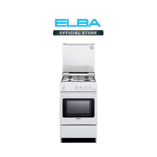 Elba Free Standing Cooker Gas Oven – EGC 536 WH | Lazada Singapore