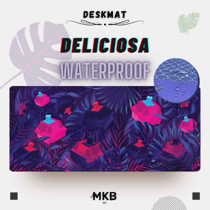 Deliciosa Deskmat (900mm x 400mm x 4mm) - WATERPROOF Mouse Pad/Mousepad ...