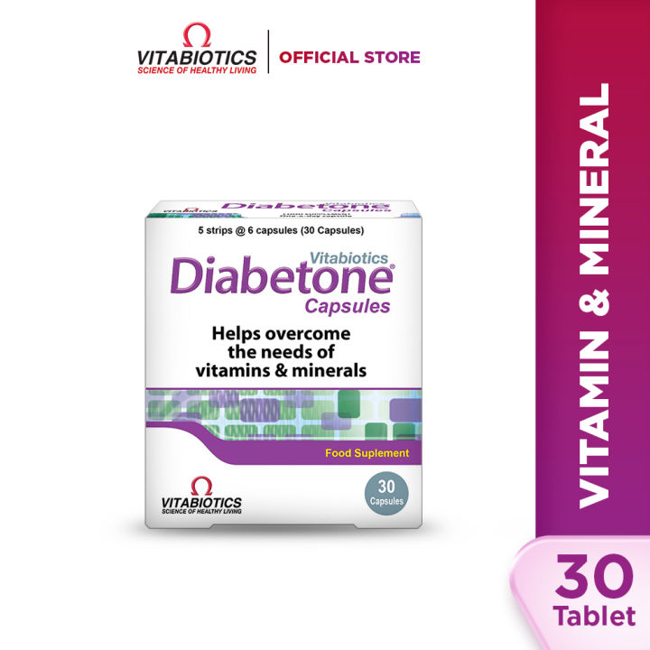 Vitabiotics Diabetone 30 Kapsul - ED Dec 2024 | Lazada Indonesia