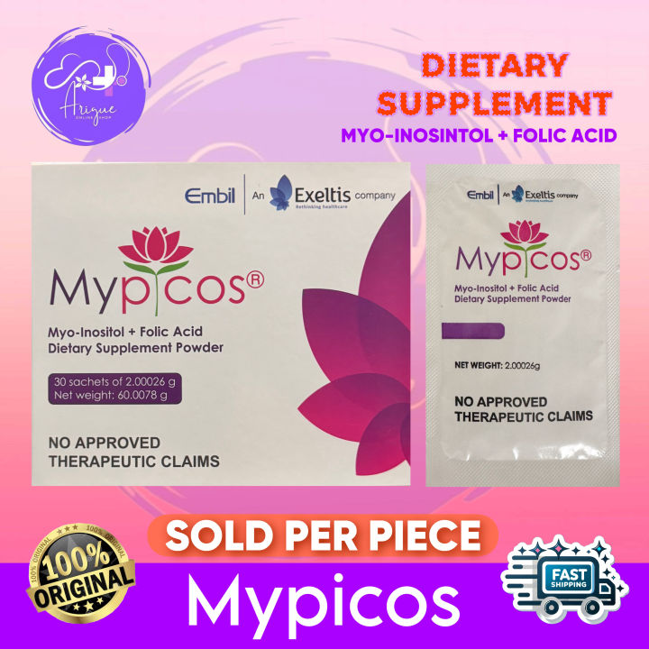 MyPiCOS Myo-inositol folic acid dietary supplement powder - sold per ...