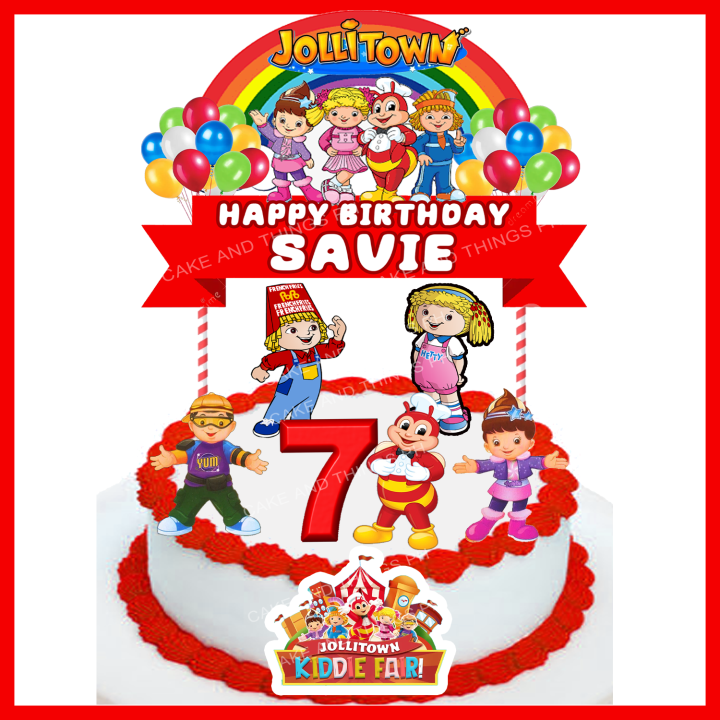 JOLLITOWN JOLLIFAIR Customized cake topper and party decorations ...