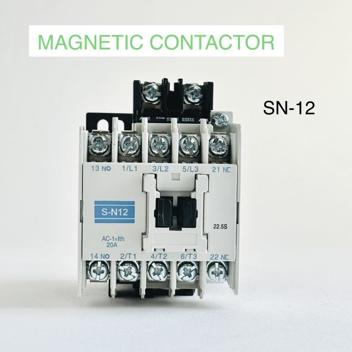 แมกเนติก คอนแทคเตอร์ SN-12 Magnetic Contactor AC24V AC48V AC110V AC220V ...