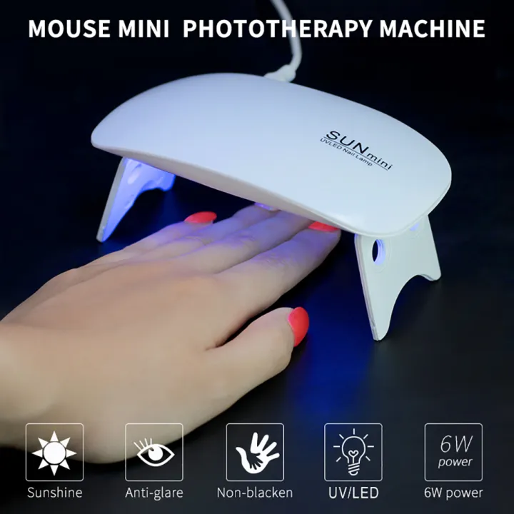 SUN MINI UV LED Nail Dryer Alat Pengering Cat Kutek Kuku Manicure ...