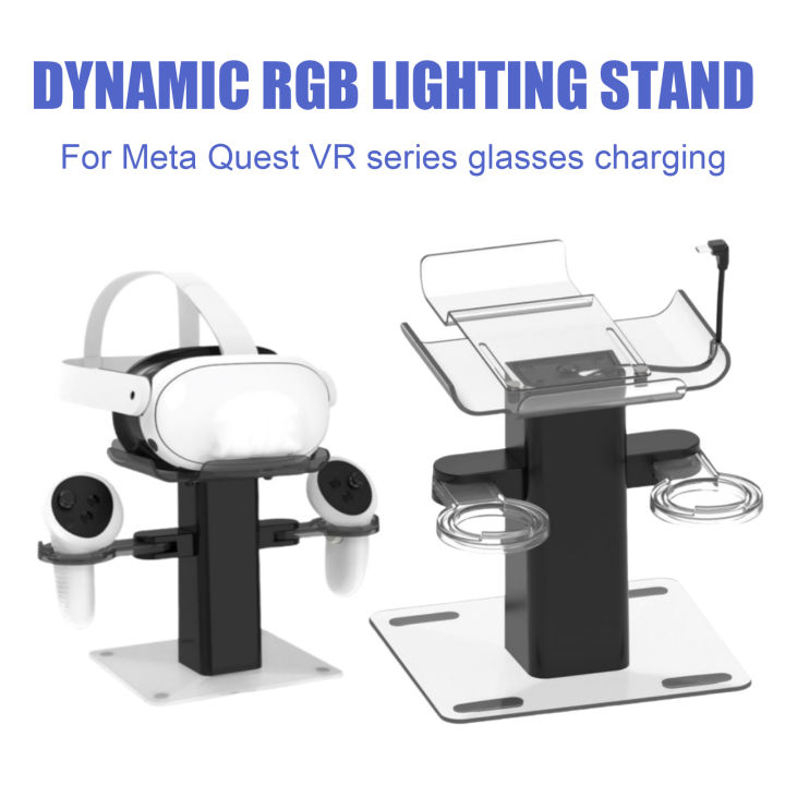 Vr Headset Display Stand Rgb Lighting Controller Stand Rgb Vr Charging ...