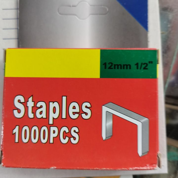 Isi / Refill 12 mm Staples Gun / Hekter Tembak / Gun Tacker Besar ...