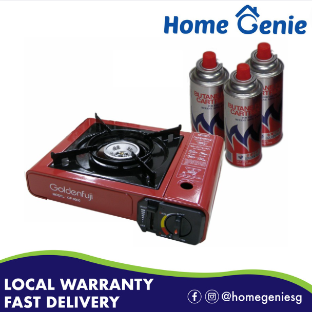 Golden Fuji Butane Gas Burner GF-8000 and *Bundle of 6 Cartridges* Gas ...