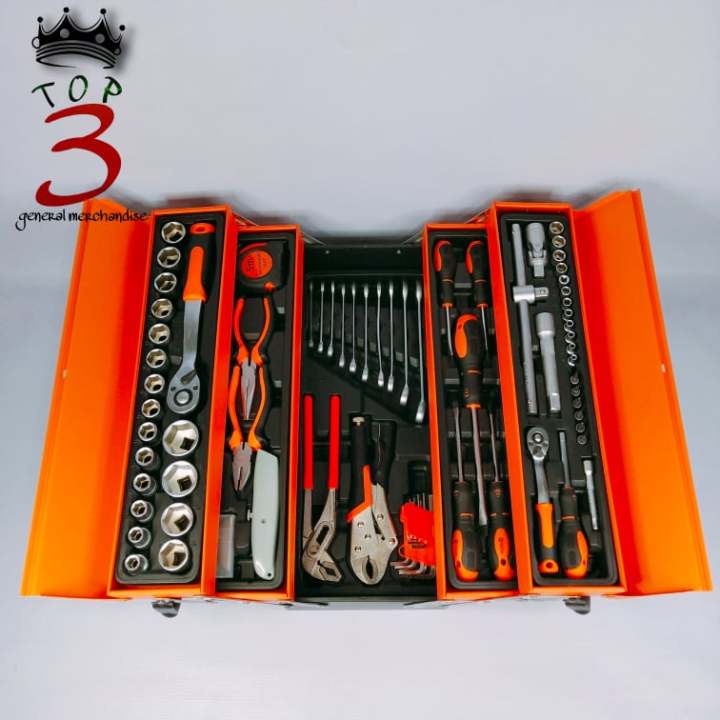 Arrow Hardware 85 pcs Tool Set With Metal Box | Lazada PH