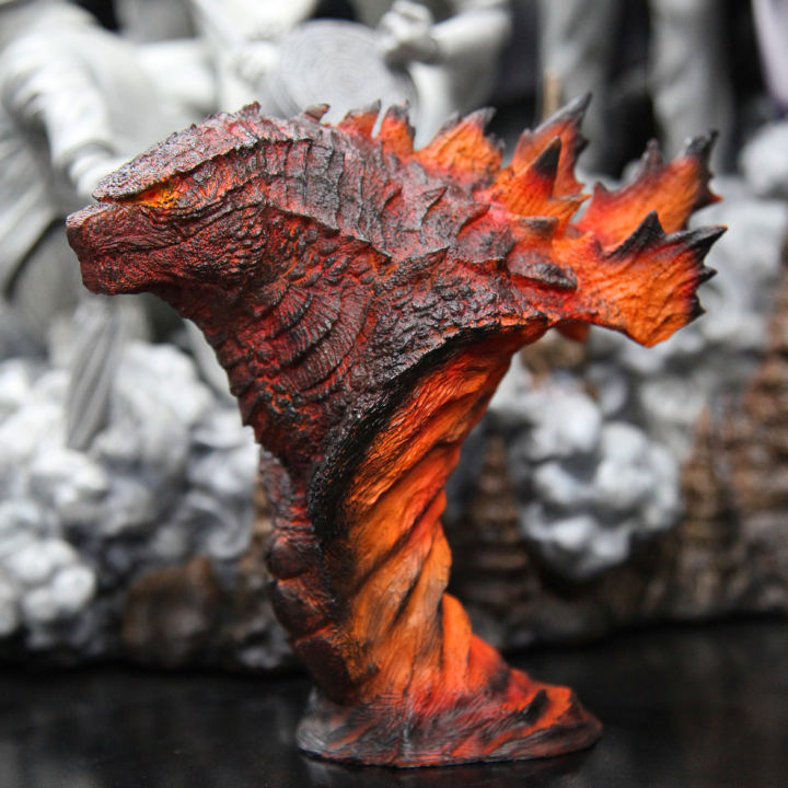 Godzilla, the Godzilla monster, bust model, resin statue, white mold in ...